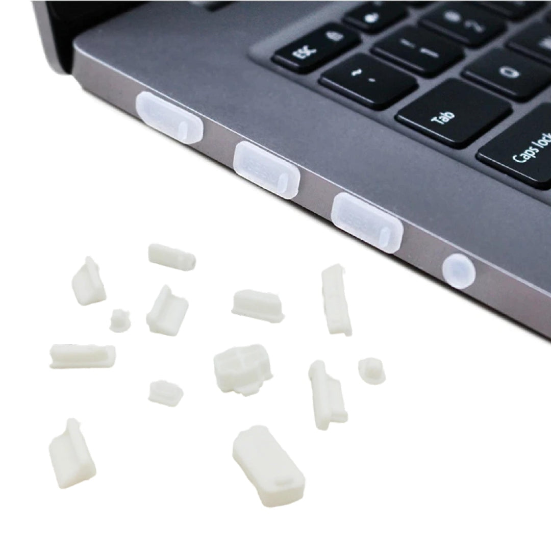 Set 32 dopuri acoperitoare silicon protectie porturi PC laptop🔌 anti ...