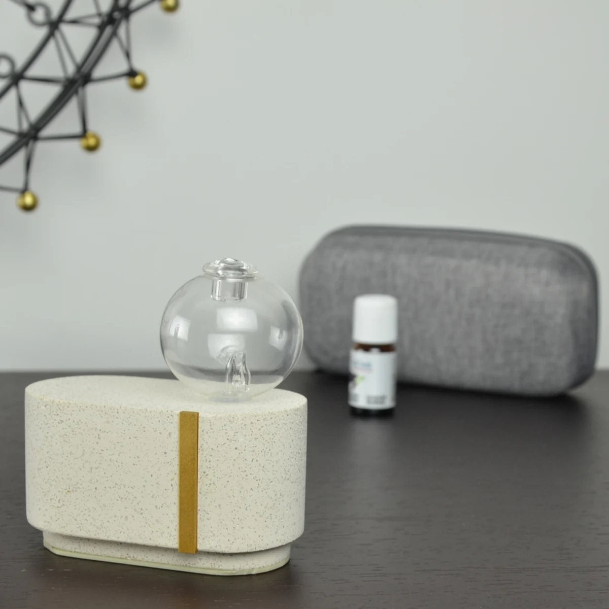 Difuzor Nebulizator Aromaterapie Cimio🪔 Pana la 80m², 2 Moduri, Ciment ...